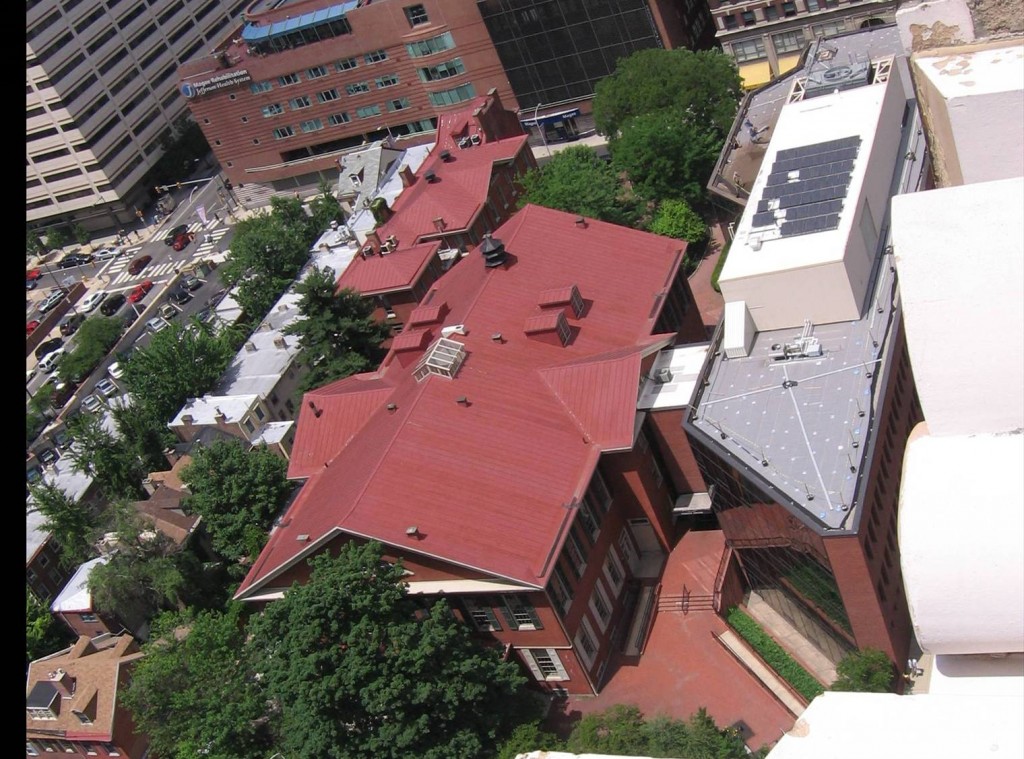 Green roof installation #3 – Friends Center